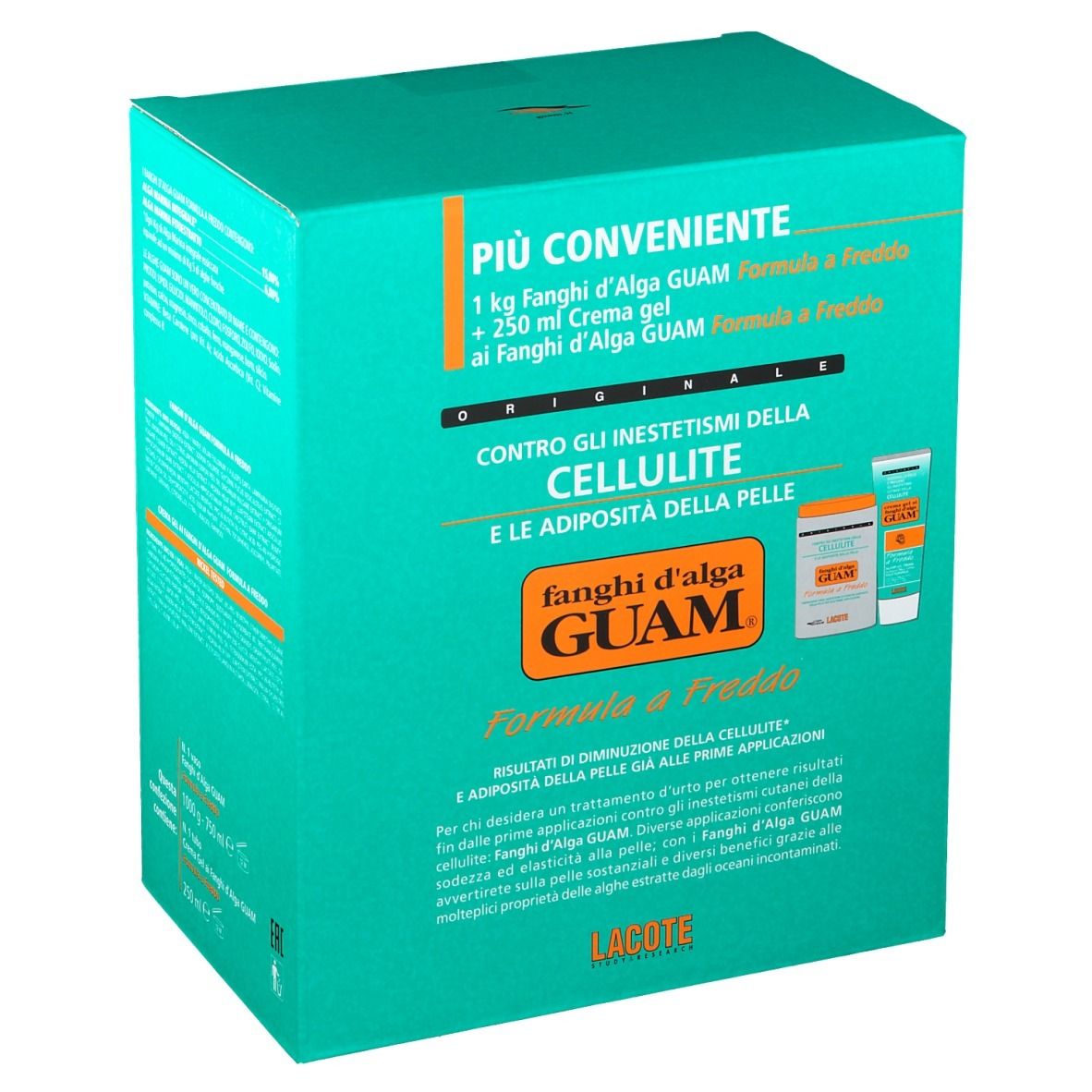 Alga mud Guam Cellulite and fatty of the mud leather + 1kg gel – DermaDea